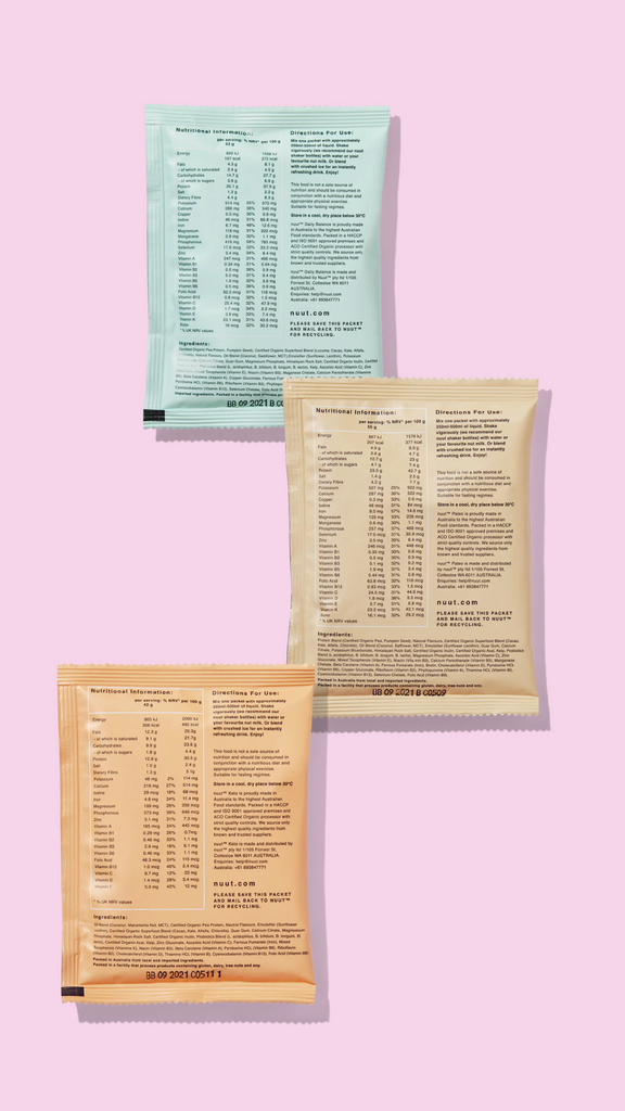 nuut nutrition - plant based, meal replacements